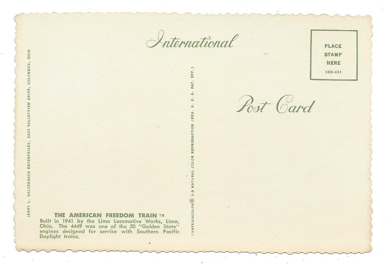 American Freedom Train 1976 Southern Pacific 4449 Locomotive RR ...