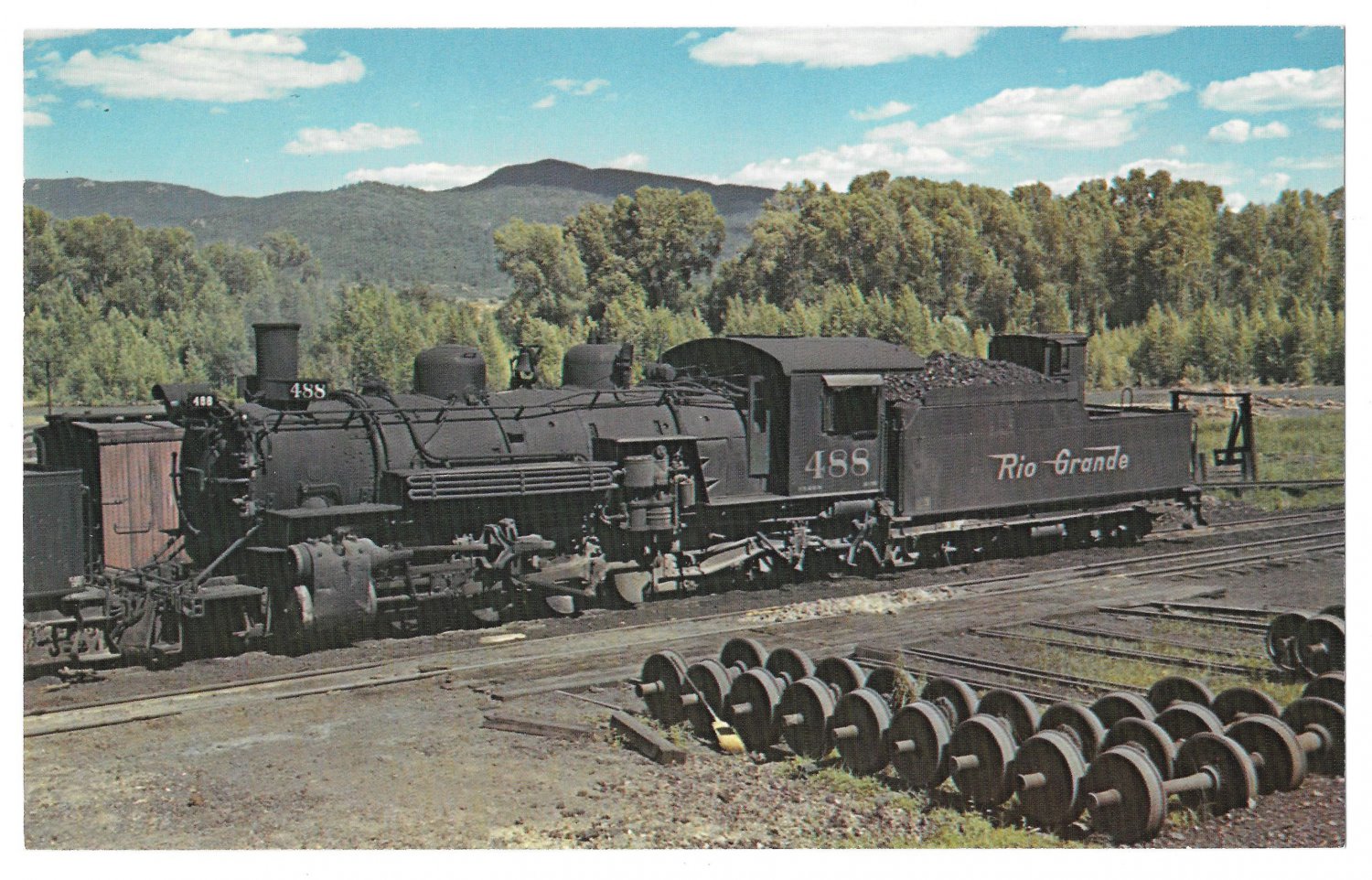 Denver Rio Grande Western Railroad K36 2-8-2 Locomotive 488 LARGE ...