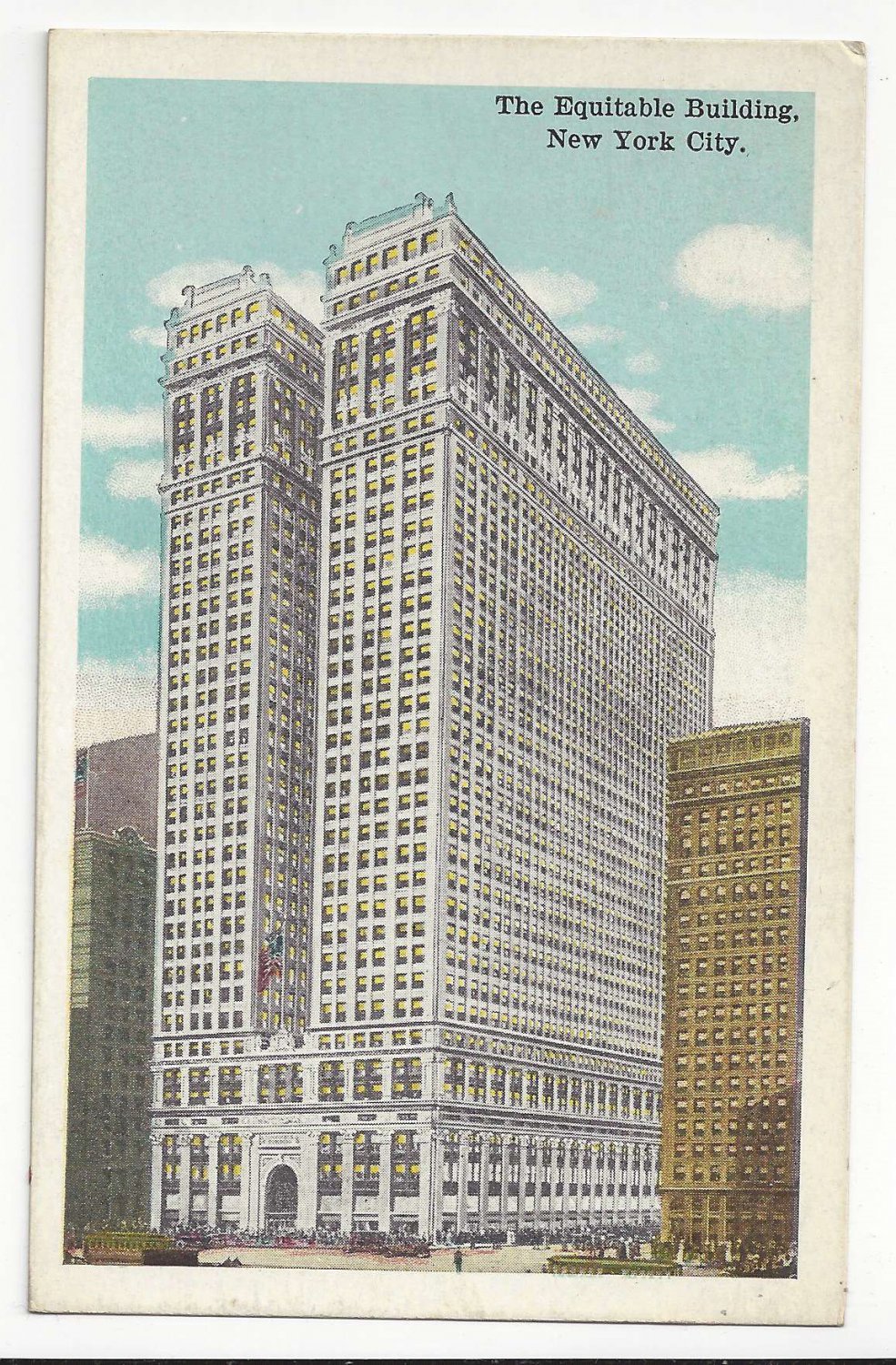 NY New York City Equitable Building Vintage Postcard