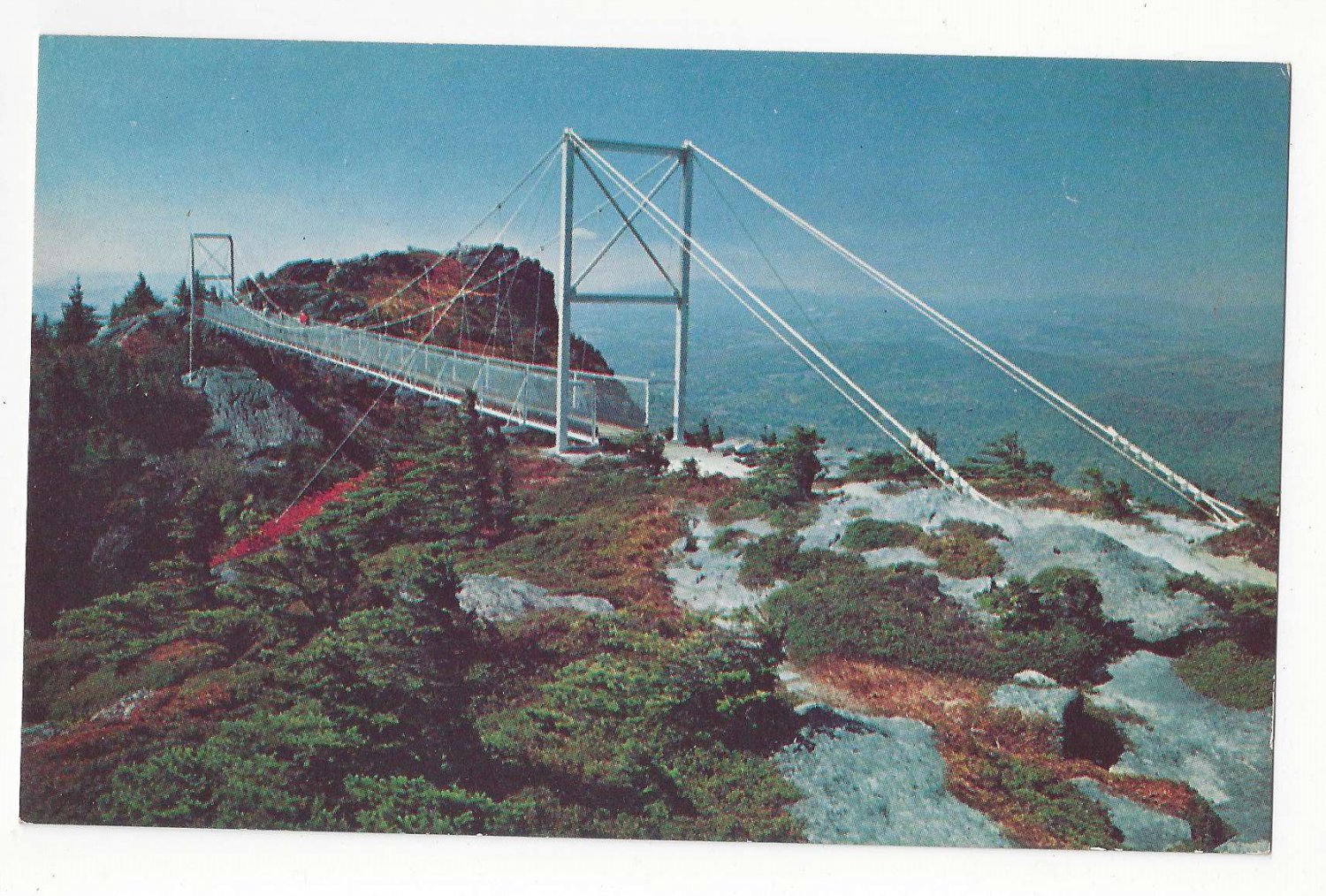 NC Grandfather Mountain Mile High Swinging Bridge Linville Peak Vintage ...