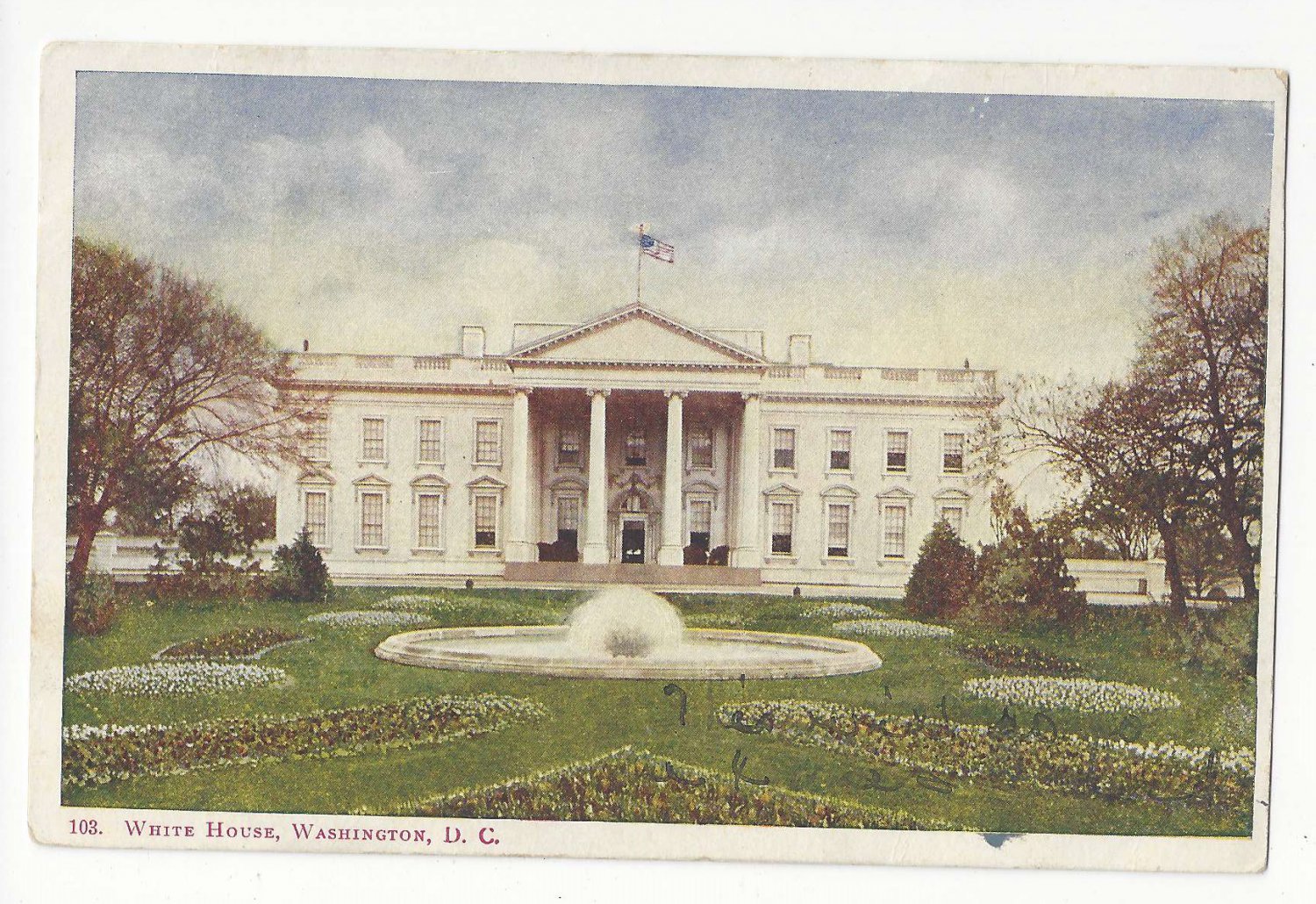 Washington DC White House Vintage UDB Foster & Reynolds Postcard