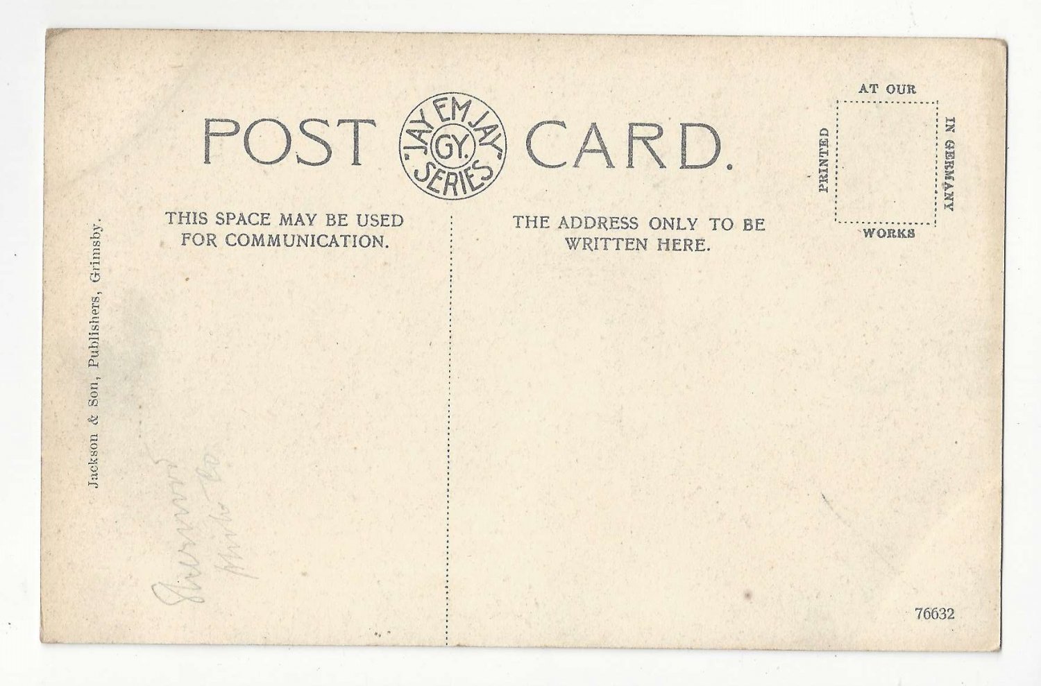 UK England Hardwick Hall Derbyshire Vintage ca 1913 Jackson & Son Postcard
