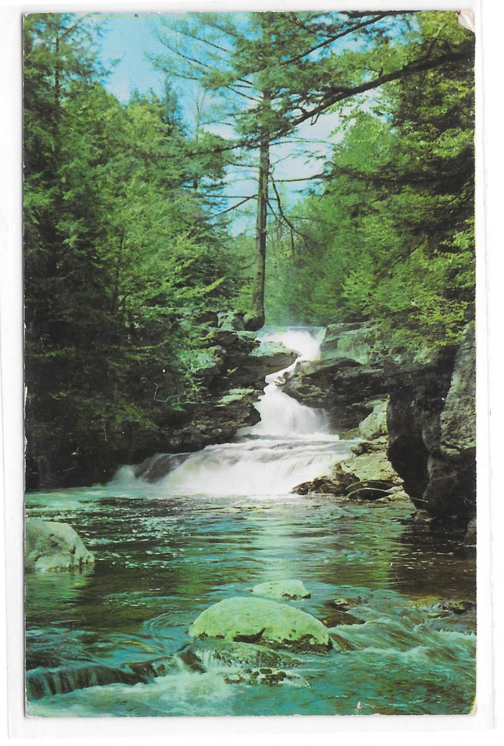 PA Pocono Mts Waterfalls Lovers Retreat 4th of the Winona 5 Falls 1957 ...