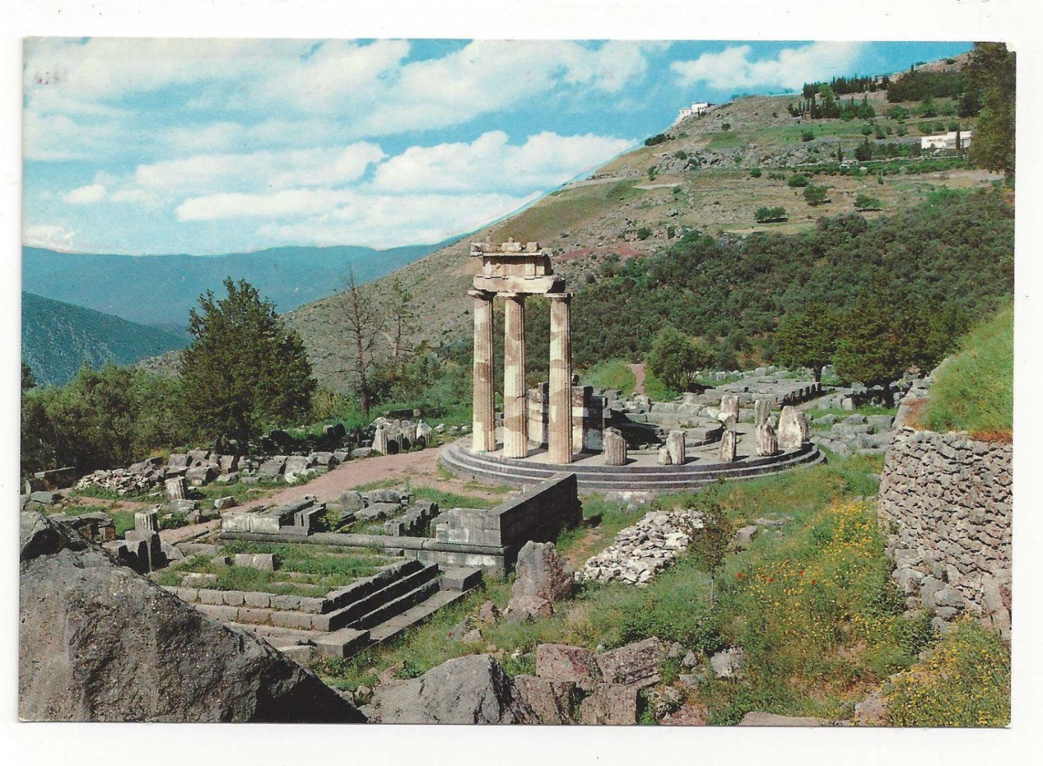 Greece Delphi Tholos Marmaria Temple Athena Pronoia Terrace Vtg ...