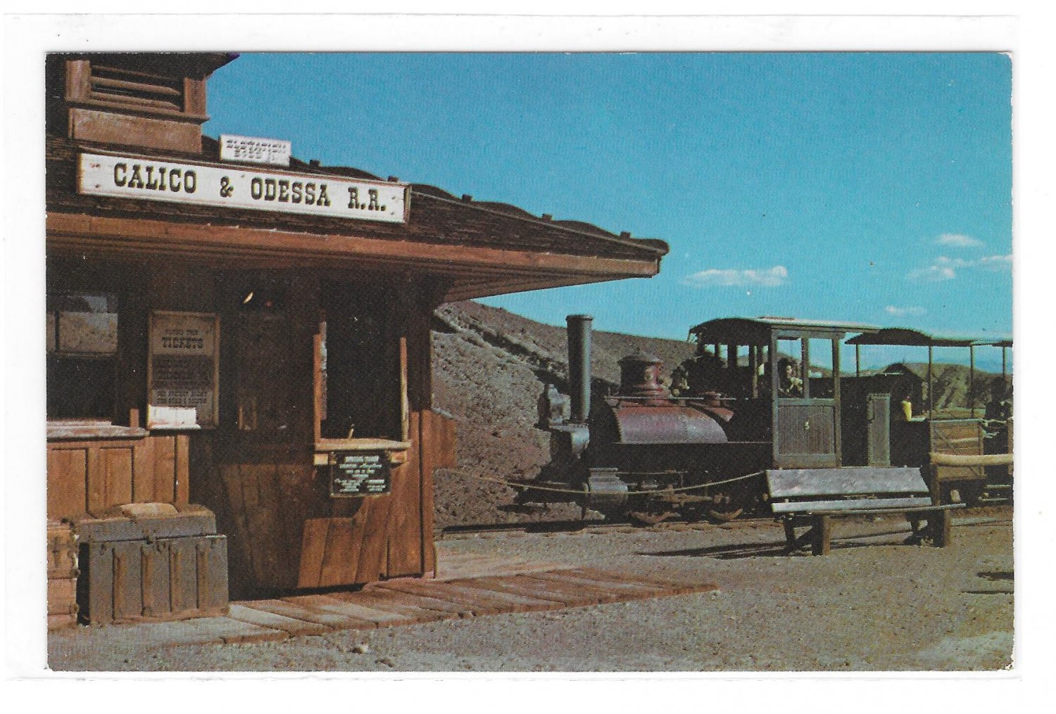 Calico & Odessa Railroad Train Depot California Mining Ghost Town ...