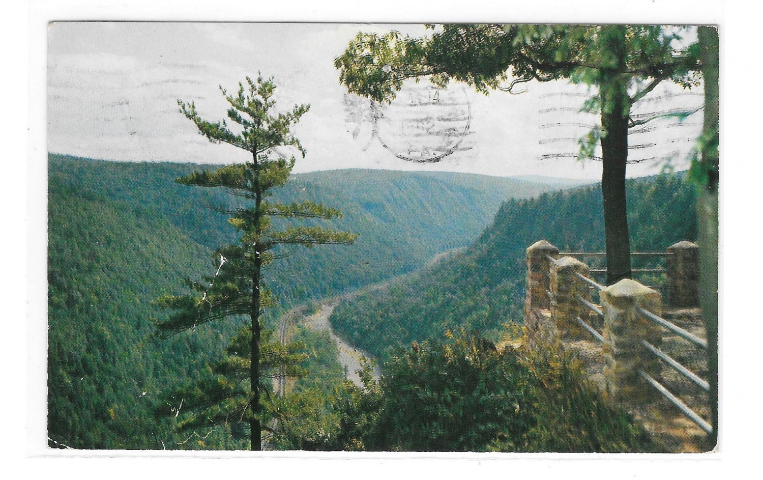 Pennsylvania Grand Canyon Colton Point State Park South View Lookout ...