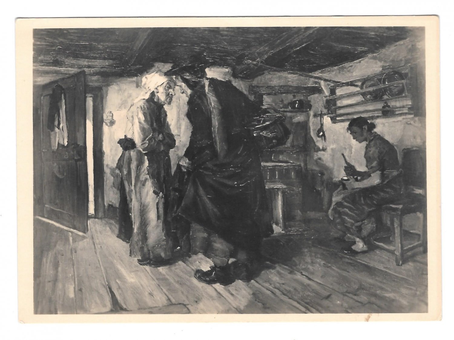 RPPC Artist Hans Best Painting Besuch von Auswarts Heinrich Hoffman ...