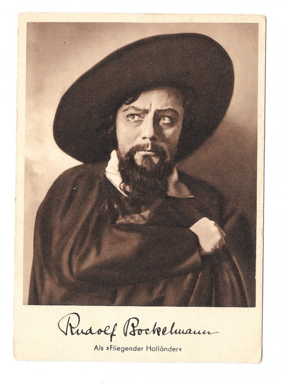 Opera Rudolf Bockelmann Wagner Singer Fliegende Hollander Telefunken ...