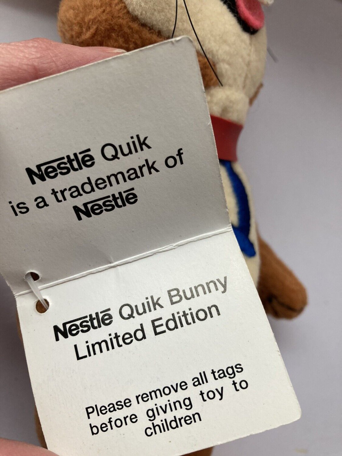 Nestle Nesquik Bunny Rabbit Plush Stuffed Animal