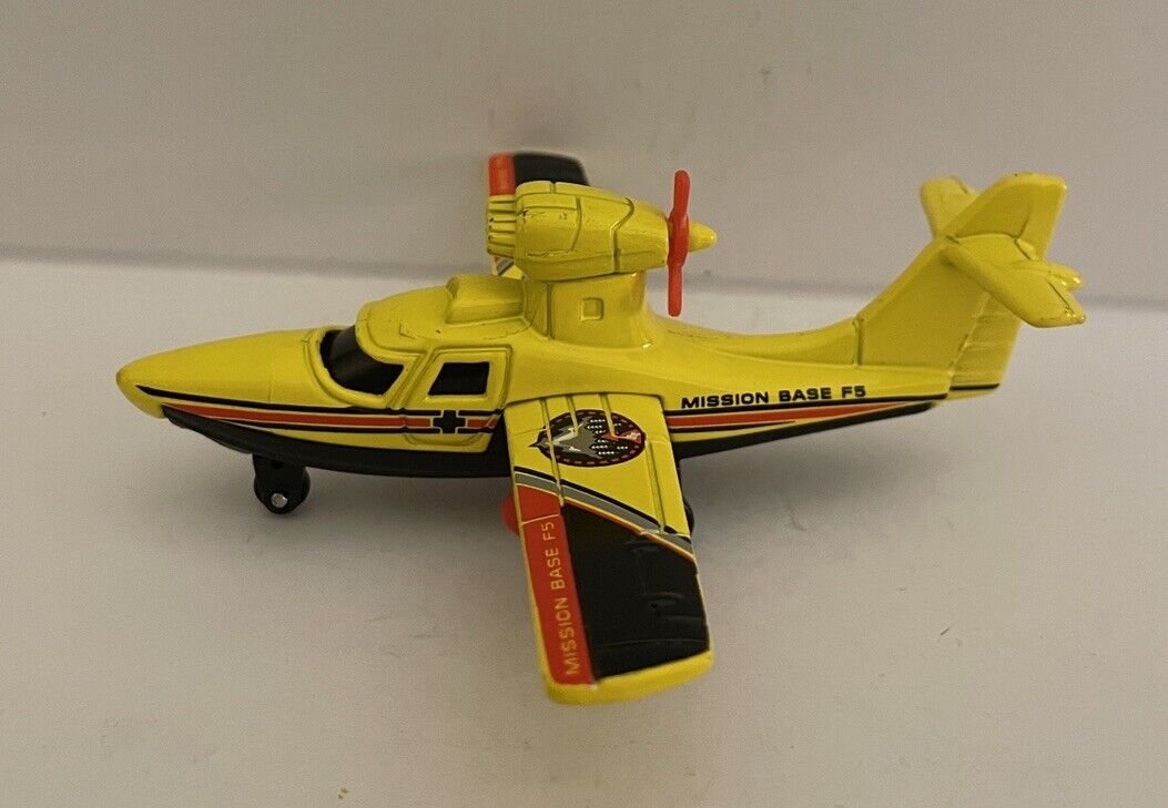 Matchbox Mission Base F5 Airplane Diecast Yellow Plane