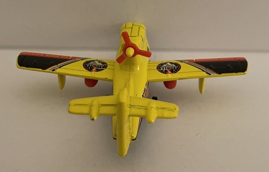 Matchbox Mission Base F5 Airplane Diecast Yellow Plane