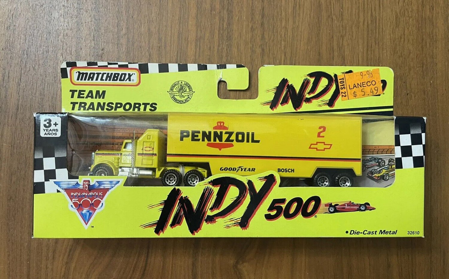 Matchbox Team Transports Indy 500 Pennzoil Semi-Trailer Diecast Truck ...