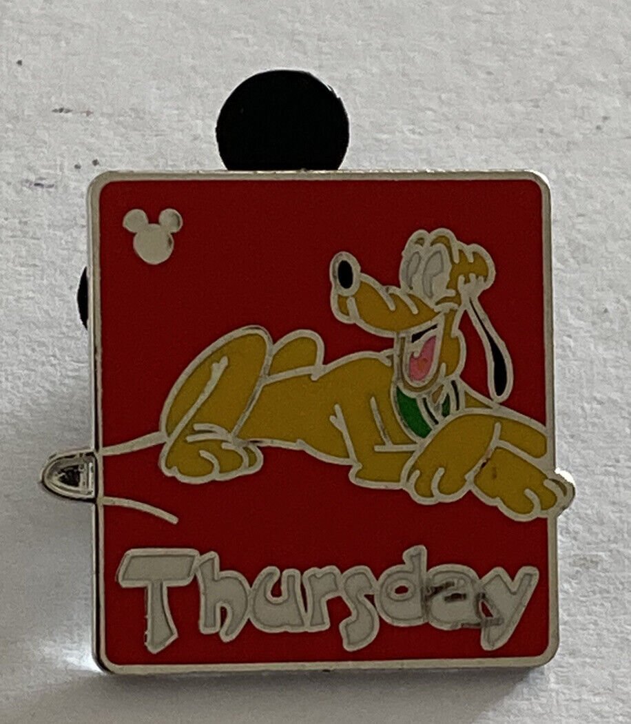Days Of The Week Pluto Thursday Disney Pin