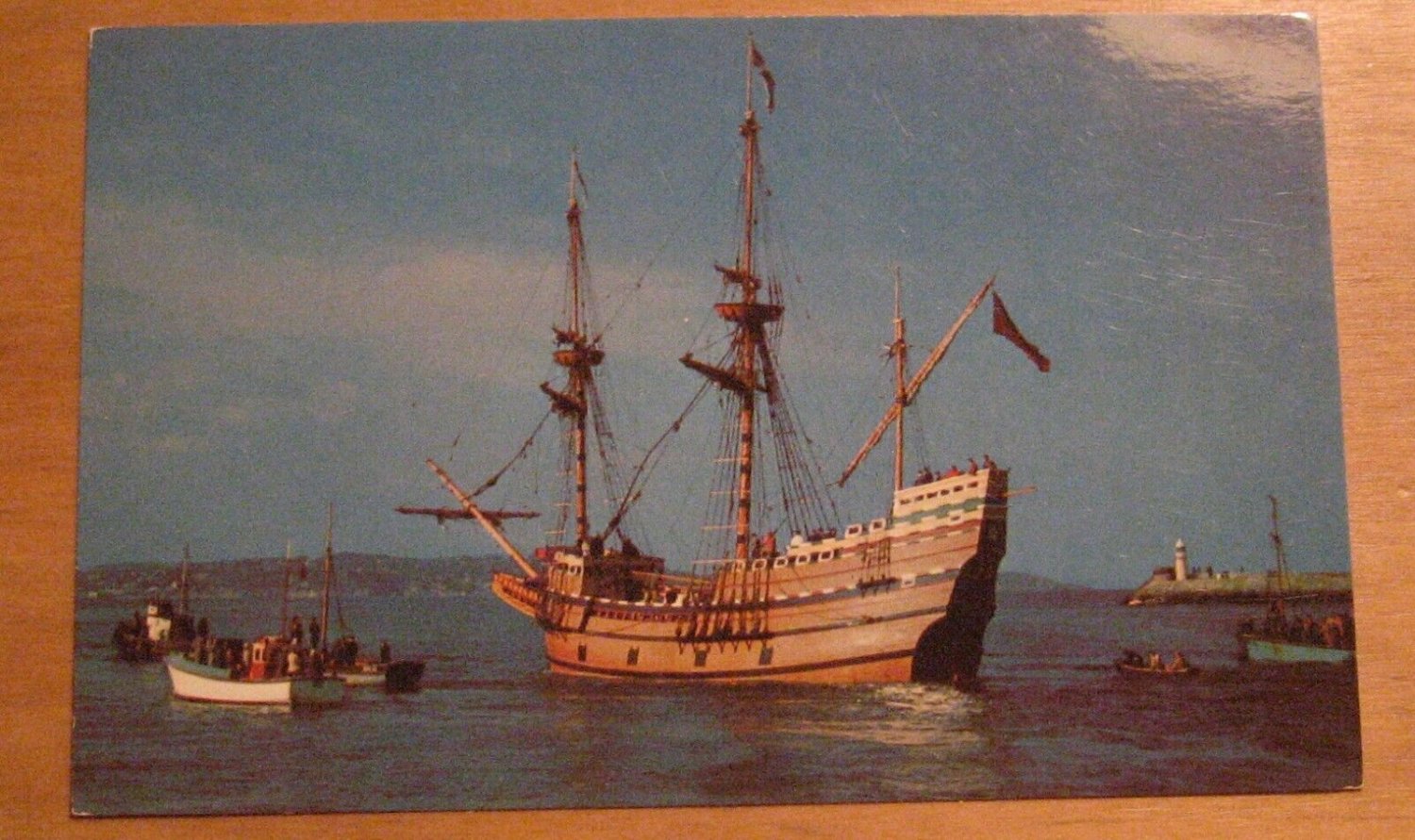 Mayflower II Ship Plimoth Plantation Plymouth Massachusetts Postcard