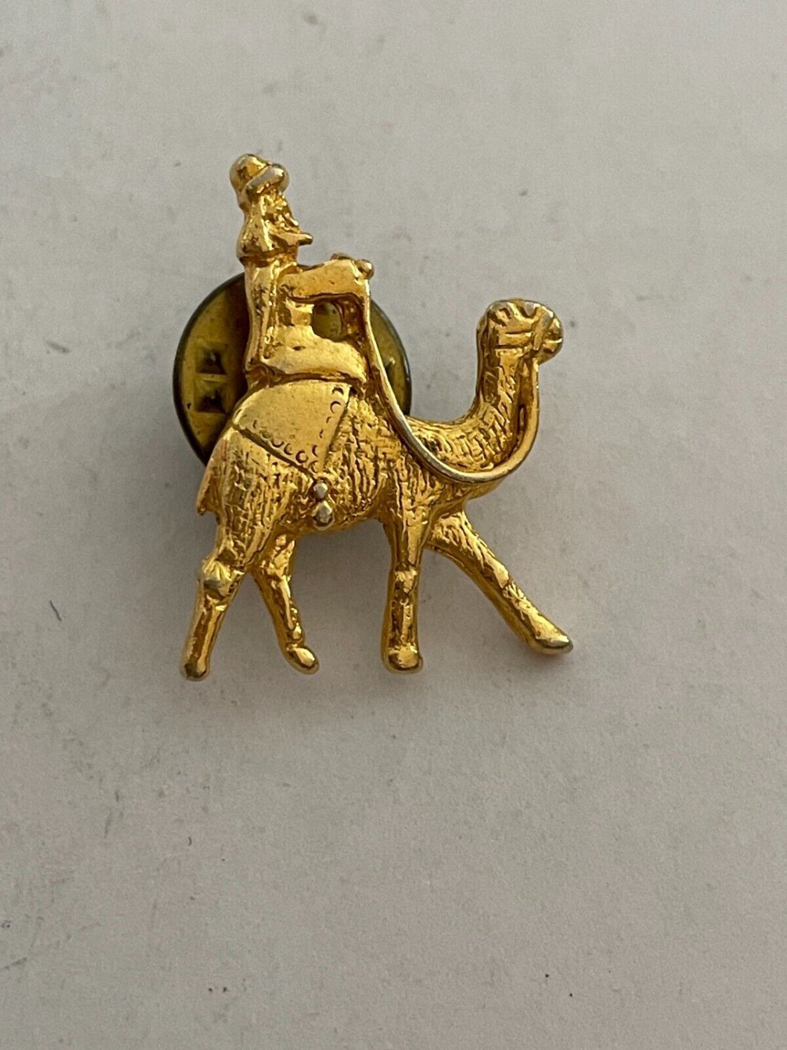 Man Riding A Camel Pin