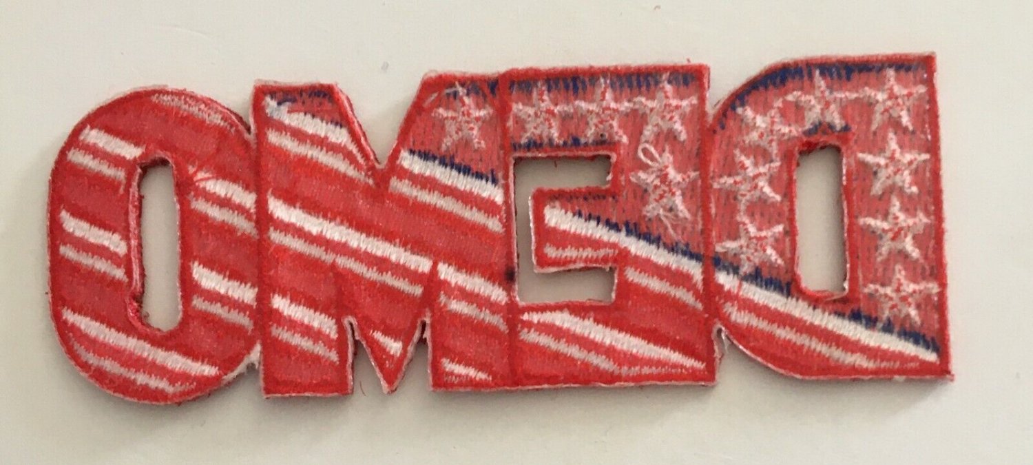 Demo Red White And Blue Patch Embroidered Badge