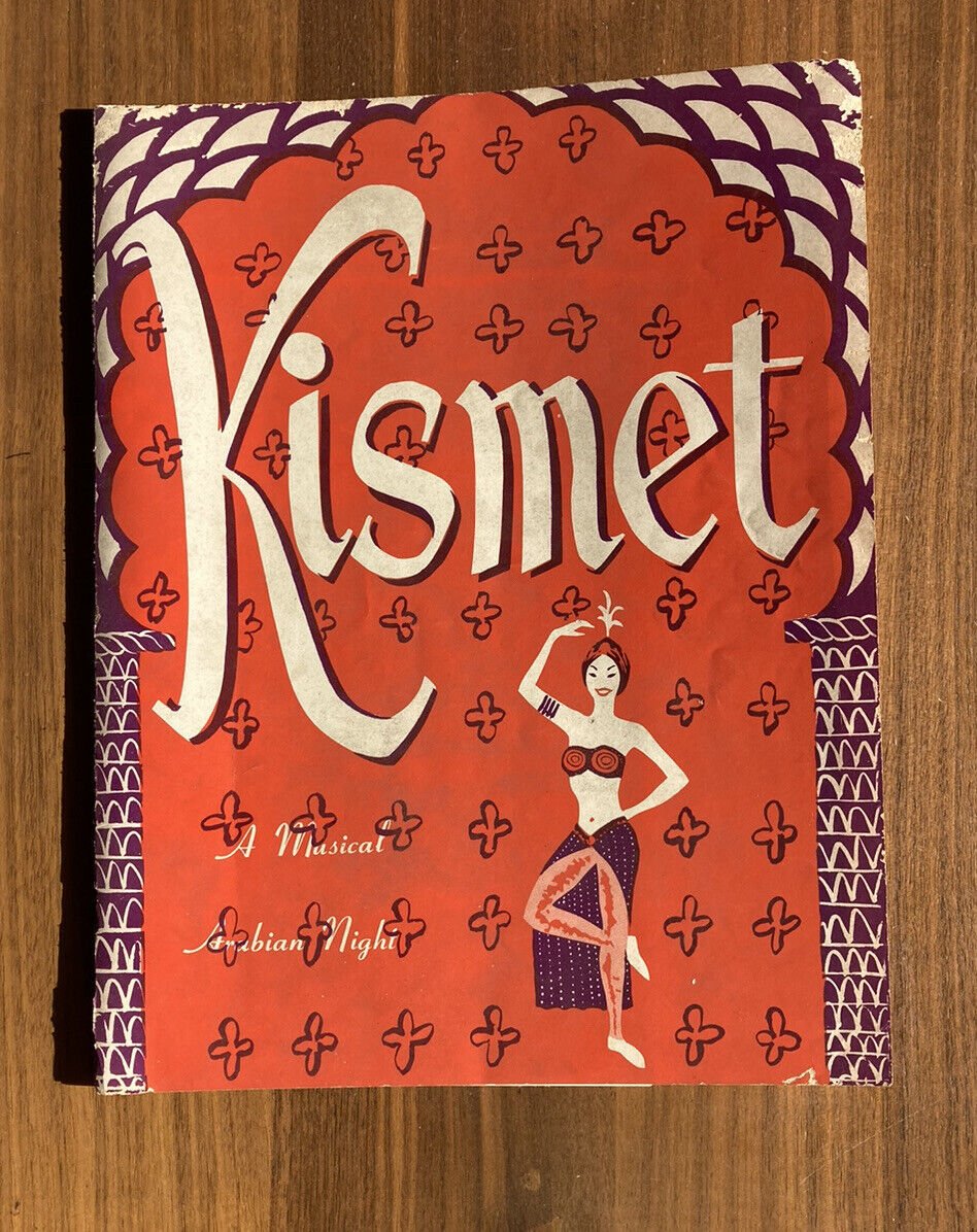 Howard Keel & Boris Aplon Signed Autographed Kismet Souvenir Program