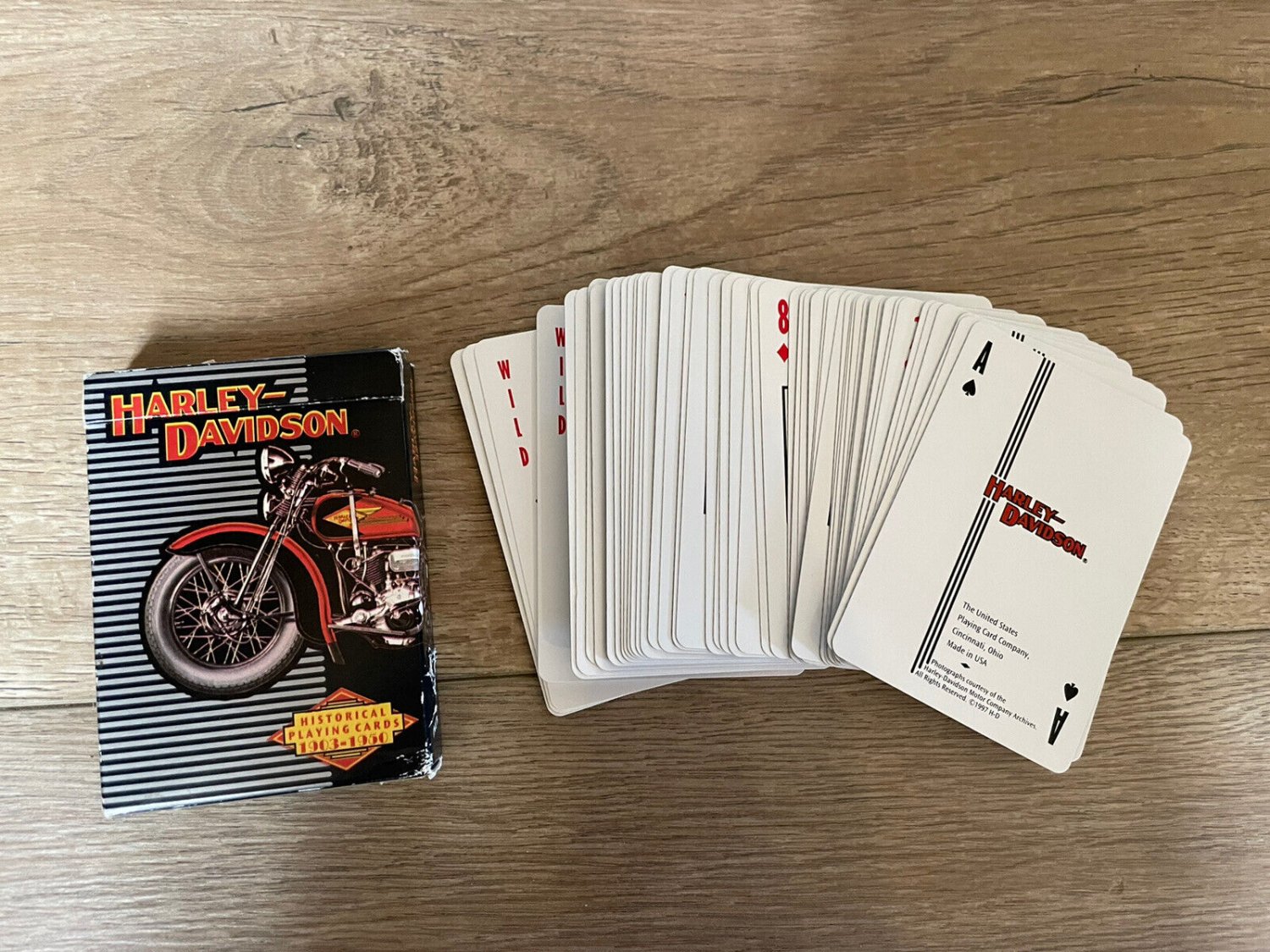Harley Davidson Motorcycles Playing Cards Deck Complete