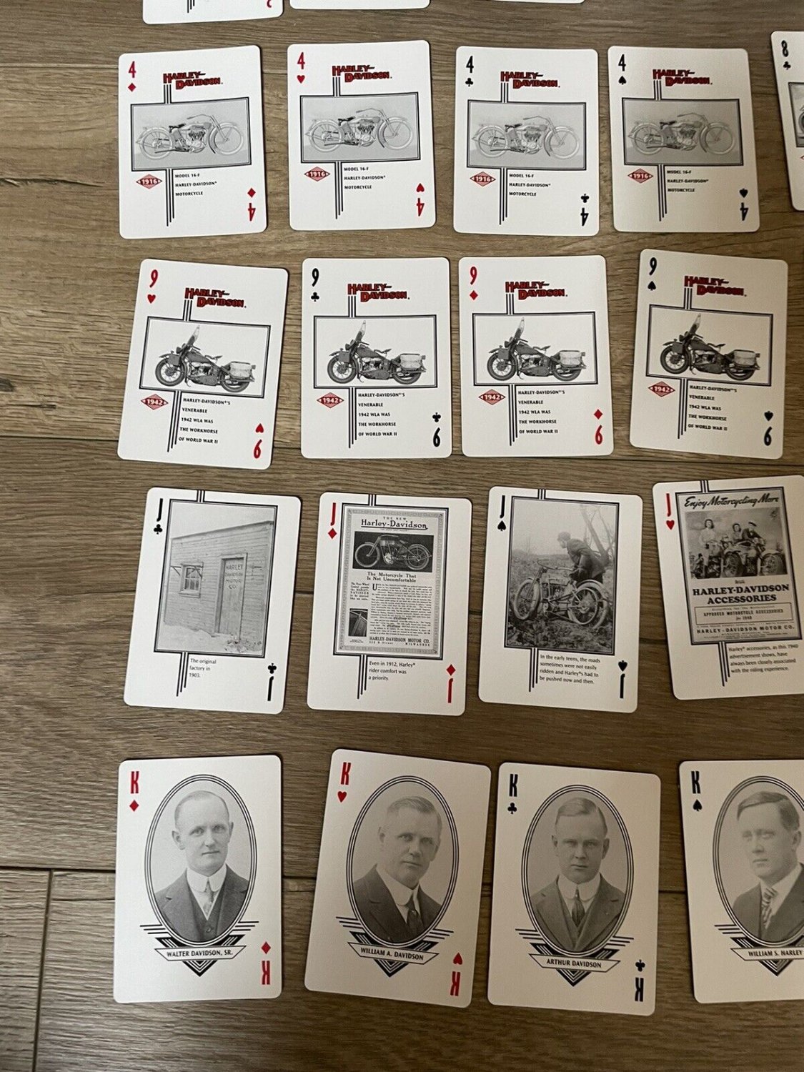 Harley Davidson Motorcycles Playing Cards Deck Complete
