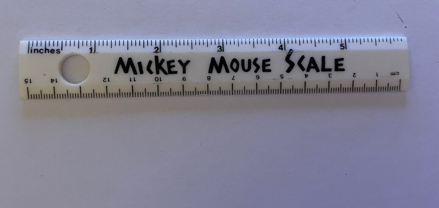 Mickey Mouse Scale Ruler