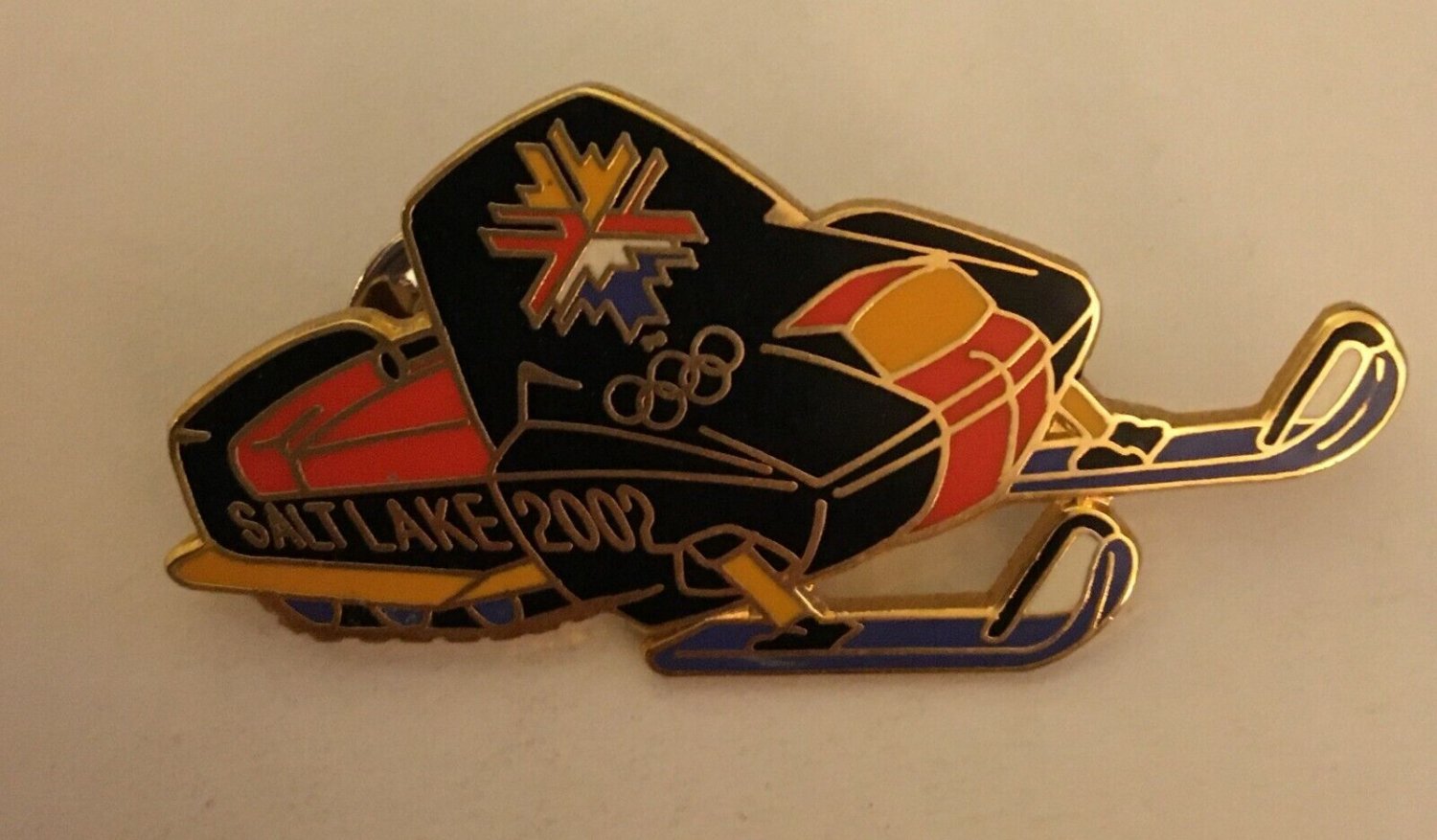 Salt Lake City Utah 2002 Olympics Snowmobile Pin