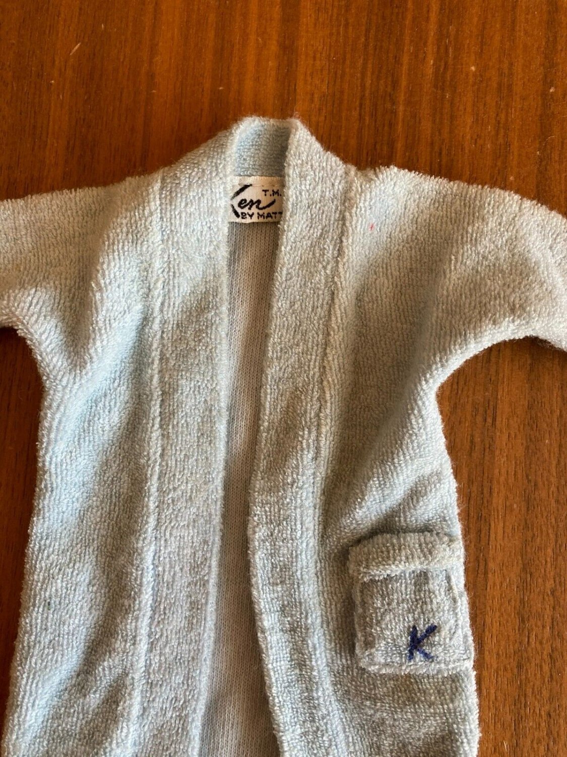 Barbie Ken Doll Blue Bathrobe #784