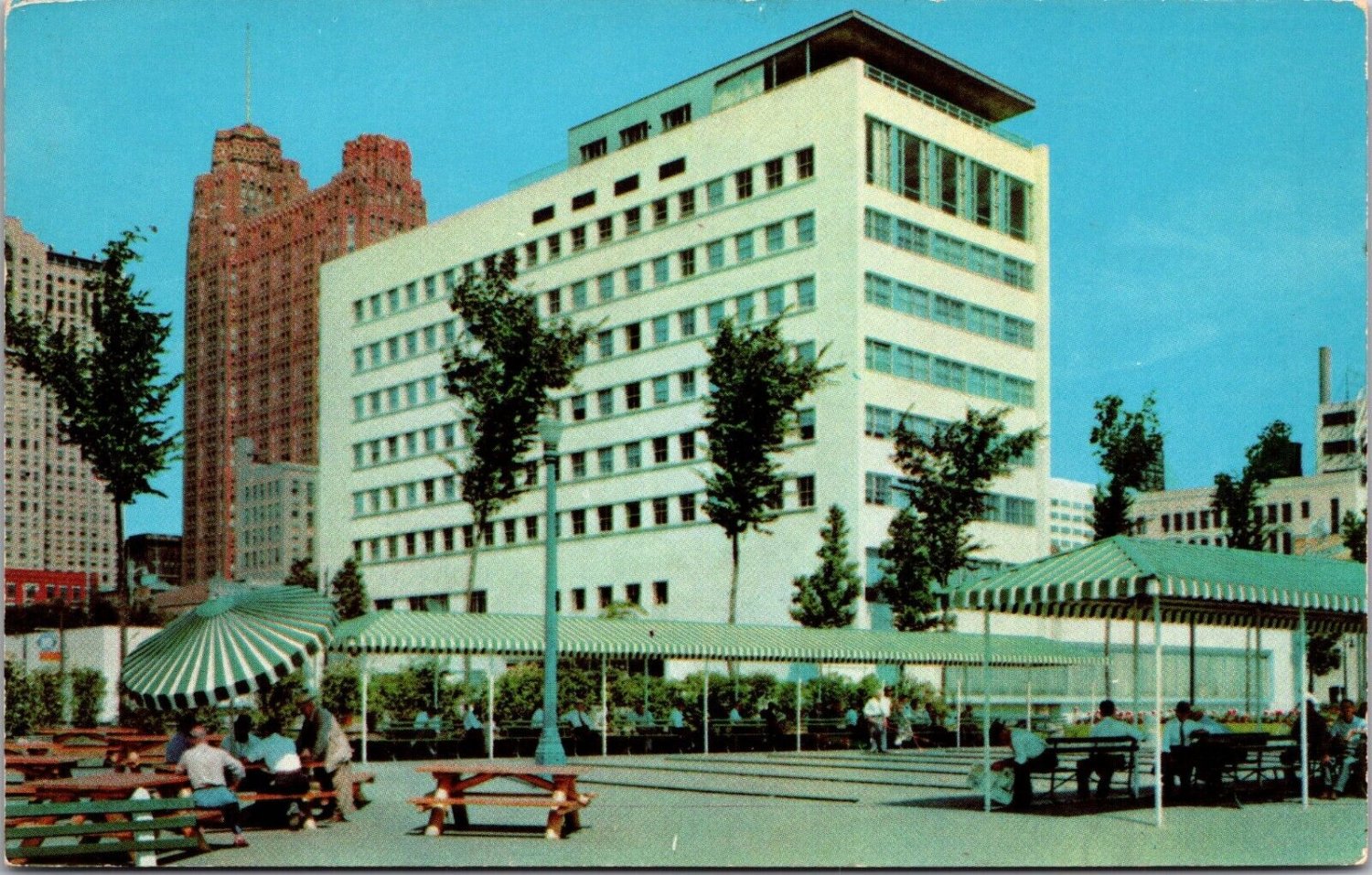 The Civic Center Park Detroit Michigan Postcard Unposted