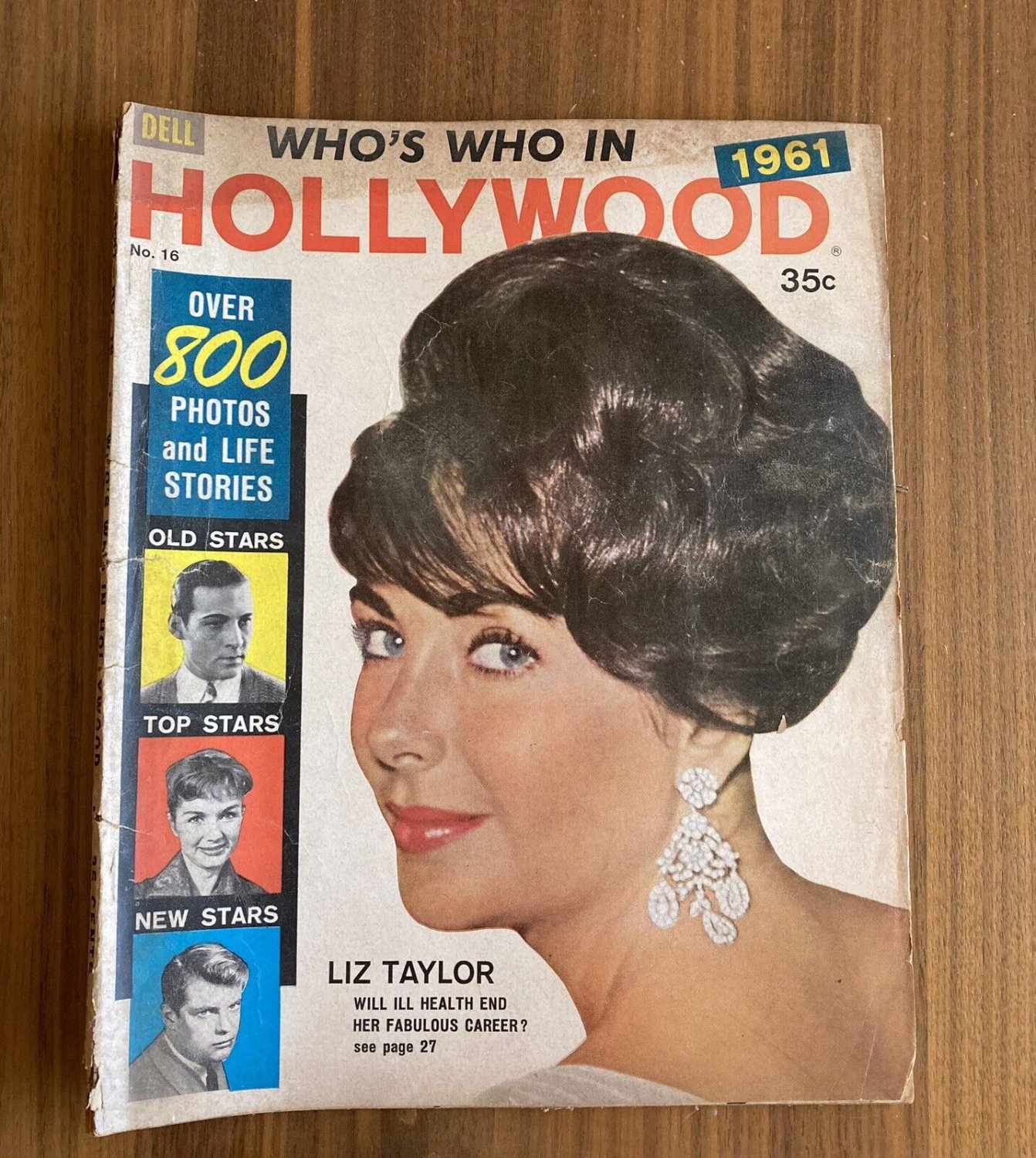 Who's Who in Hollywood #16 Dell 1961 Elizabeth Liz Taylor Cover