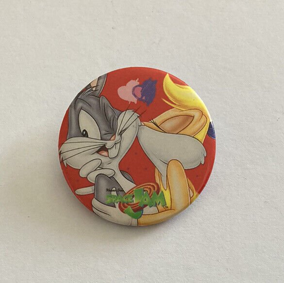 Bugs Bunny & Lola Bunny Space Jam Button Pin