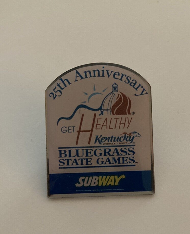 25th Anniversary Get Healthy Kentucky Bluegrass State Games Subway Pin