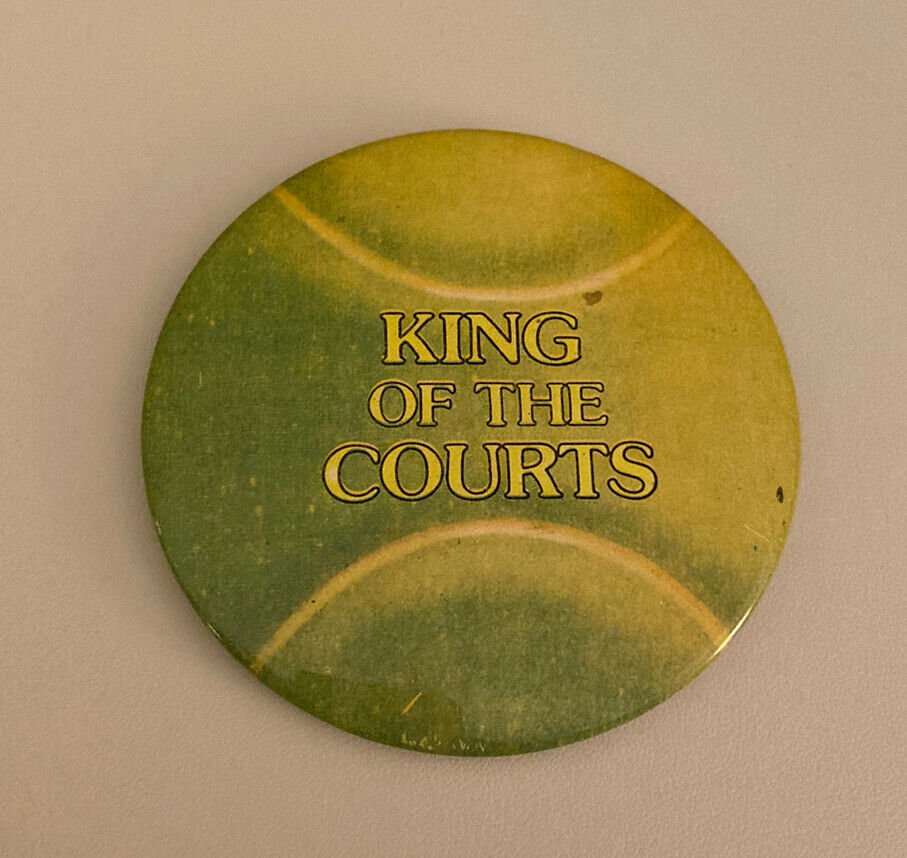 American Greetings King Of The Courts Tennis Ball Button Pin