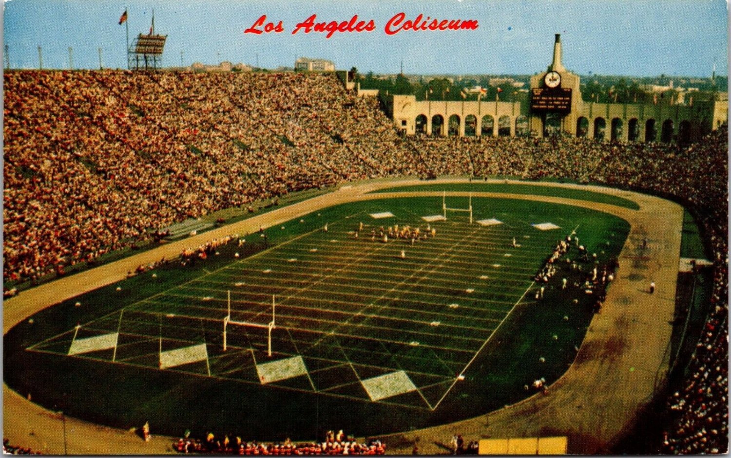 Los Angeles California Coliseum Postcard Unposted