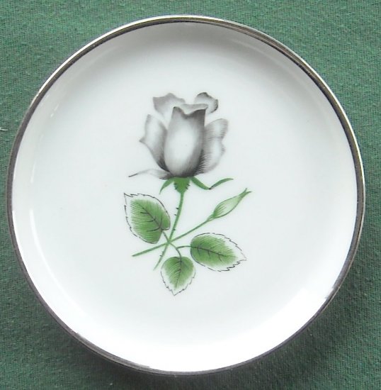 Midnight Rose Silver Bavarian Stonegate Germany Small Plate