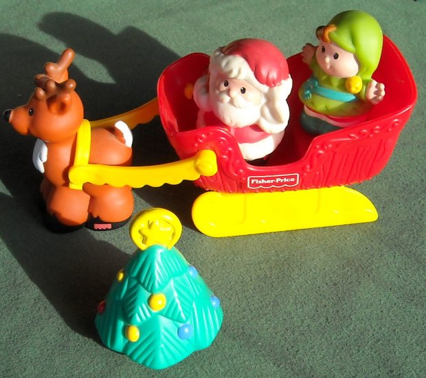 Fisher Price Little People Santa Christmas Set