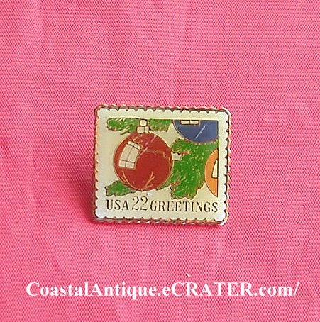 USA Postal 22c Greetings Stamp Tie Tac Pin