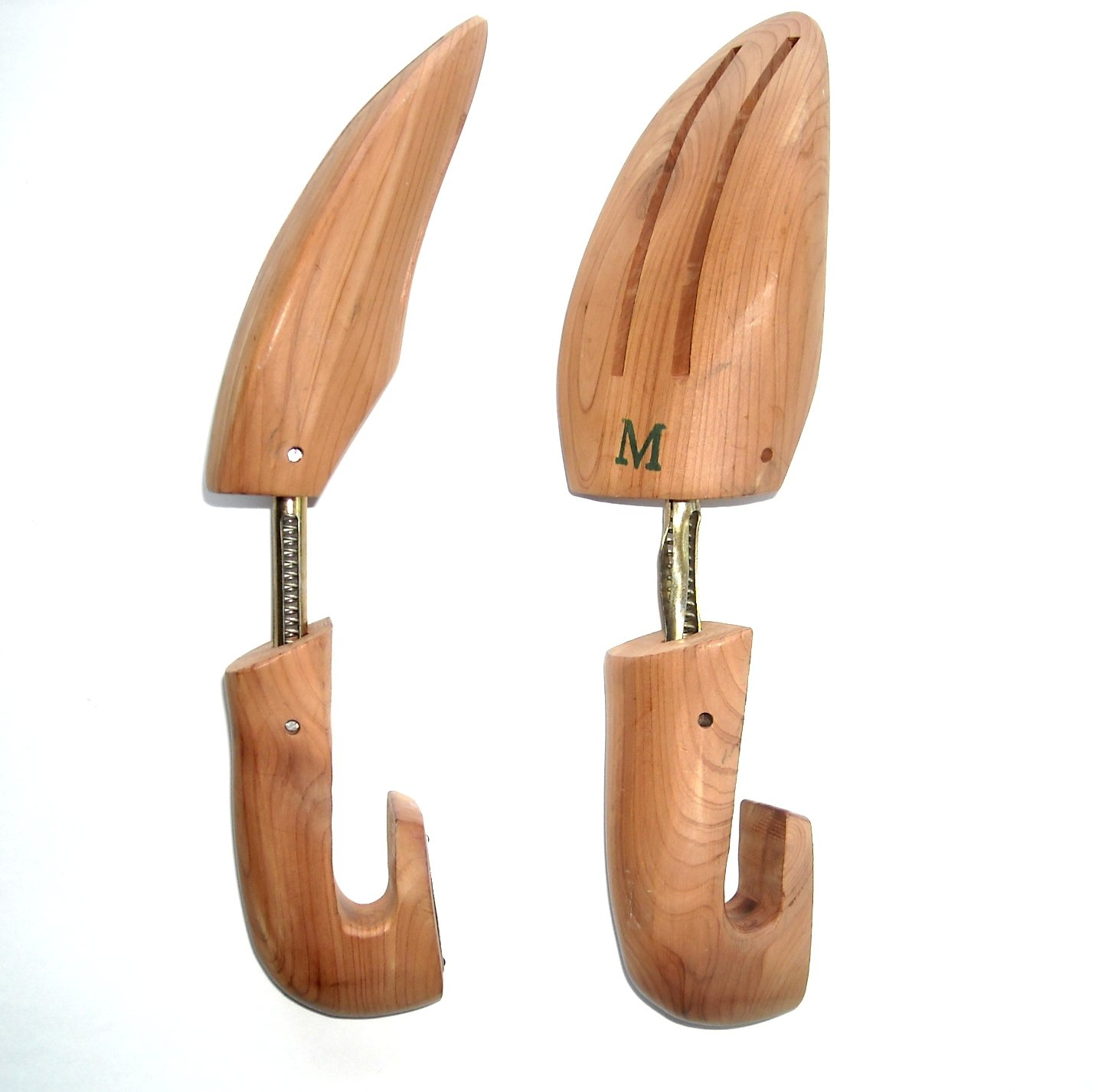 Buffums Metal Plate Vintage Wood Shoe Savers