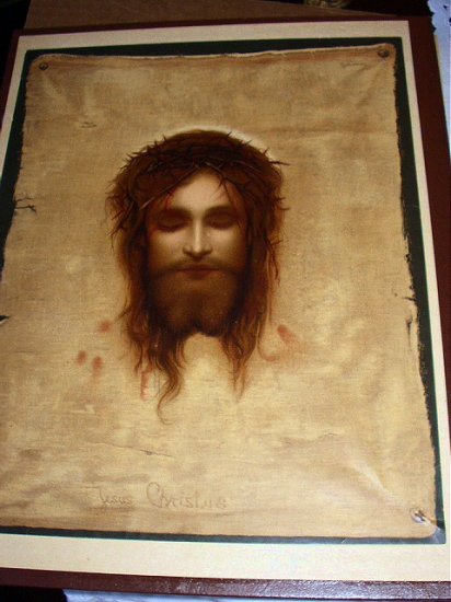 Strikingly Beautiful Lithograph-JESUS CHRIST,Crown of Thorns