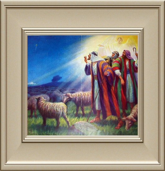 3 Wise Shepherd Men Seeing Star in the Sky Vintage Lithograph Print ...