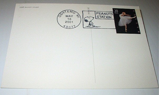 Unused Postal Card-BALLET STAMP-Beautiful Ballerina Dancing