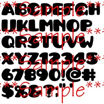 Custom Font: Pusab (Uppercase)