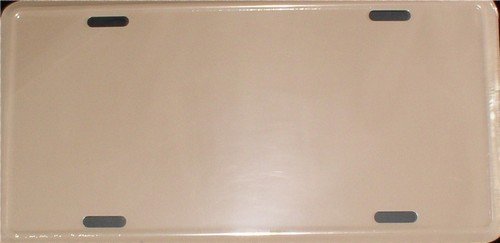 LP-517 Tan Blank License Plates