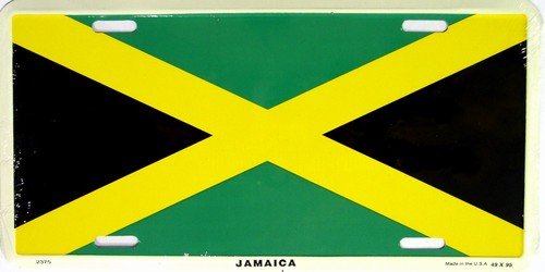 LP-485 Jamaica Flag License Plate