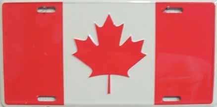 LP-524 Canada Flag License Plate