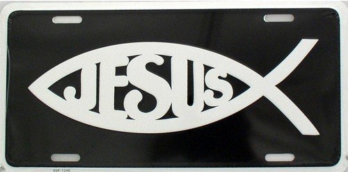 LP-243 Jesus Fish License Plate