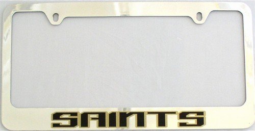 LPF-2049 SAINTS - Hard Chrome Billet Metal AUTOMOTIVE License Plate ...