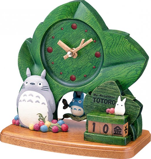 Totoro - Table Clock - All Year Calendar - Chu Totoro Pendulum