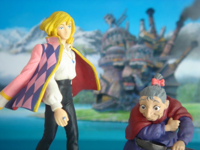 RARE- 3 Figure Set Howl Old Sophie Markl Image Model Cominica Howl's ...