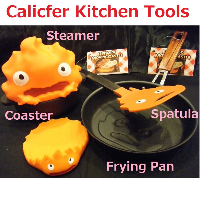 RARE - Frying Pan - Calcifer Pattern - Howl's Moving Castle - Ghibli ...