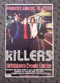 THE KILLERS rare promotional concert poster collectible