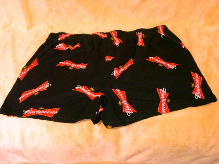 NEW X-L Mens BUDWEISER LOGO Boxer Shorts XL 40-42 NWT